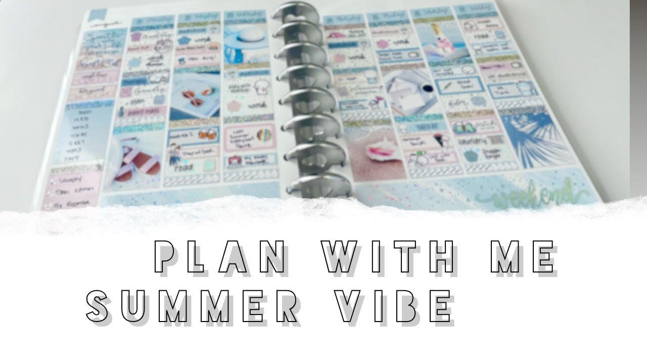 Plan with Me: Station Stickers "Summer Vibe" | ChristinaPlans14 - YouTube