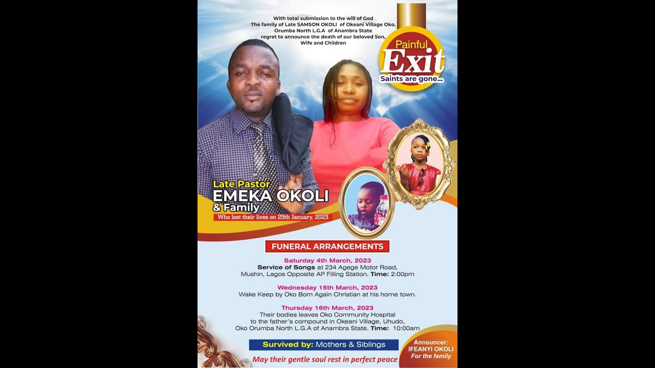 Late Paster EMEKA OKOLI and Family - YouTube