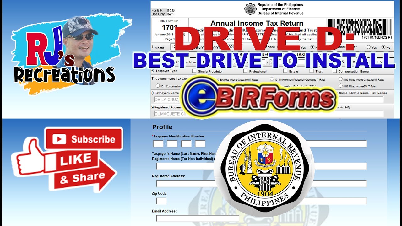How to Download and Install eBIRForms in drive D (better than in drive ...