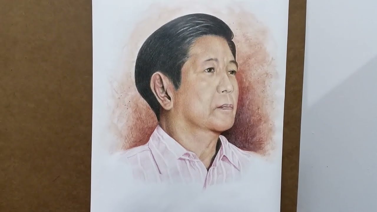 How i drew Bongbong Marcos - OFW drawing PBBM - YouTube