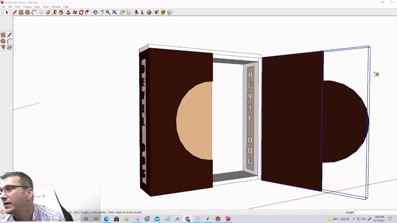 Custom Dartboard Cabinet Layout - A Vectric Project Part 2 - YouTube