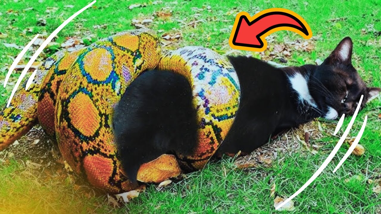I Saved a Pregnant Cat from a Python's Deadly Grip! - YouTube