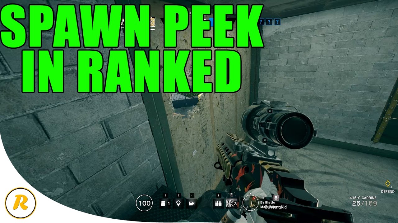 Spawn Peeking in Ranked - Rainbow Six: Siege - YouTube