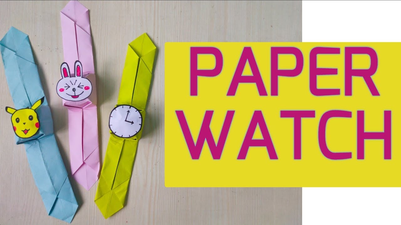 Paper Watch For Kids|Paper Craft|কাগজের ঘড়ি|Easy Craft - YouTube