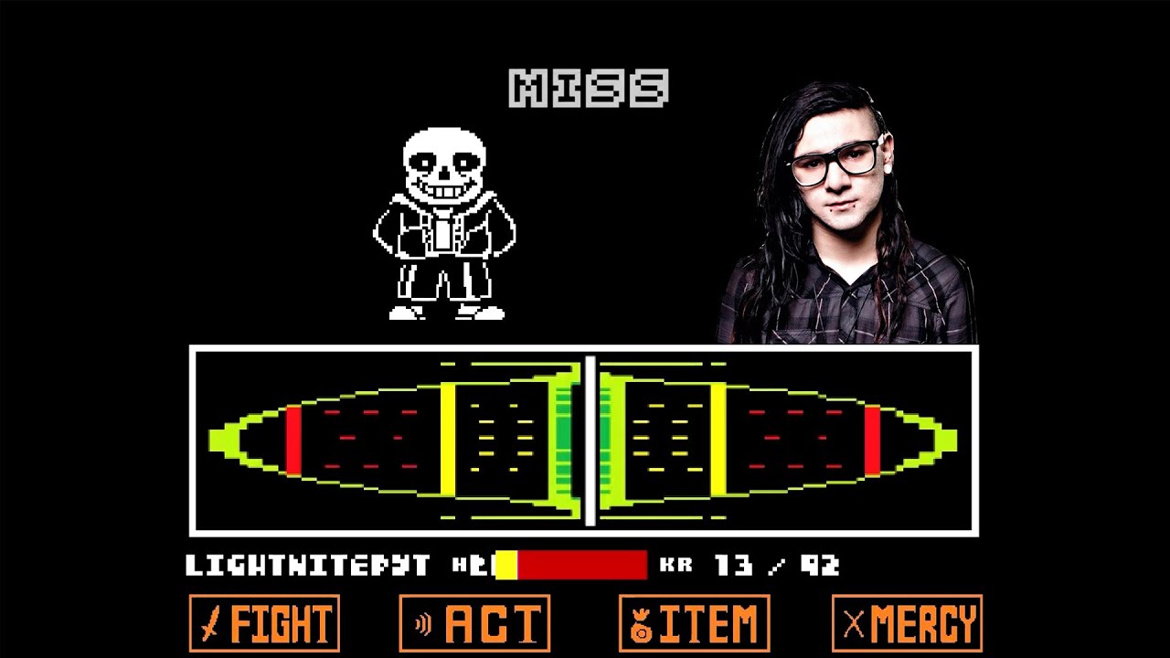 Sans Boss Fight but the BGM is KILL EVERYBODY by Skrillex - YouTube