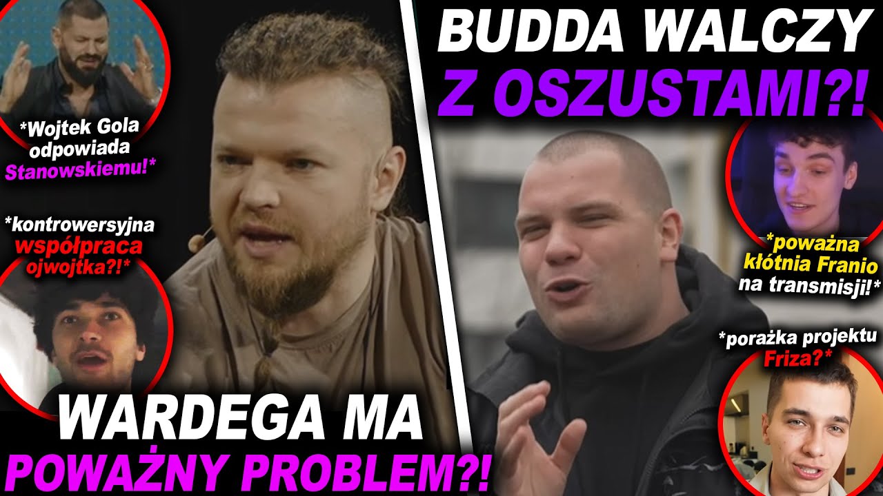 ZWROT AKCJI! WARDEGA STANIE PRZED SĄDEM?! (BUDDA, GOATS, BOXDEL ...