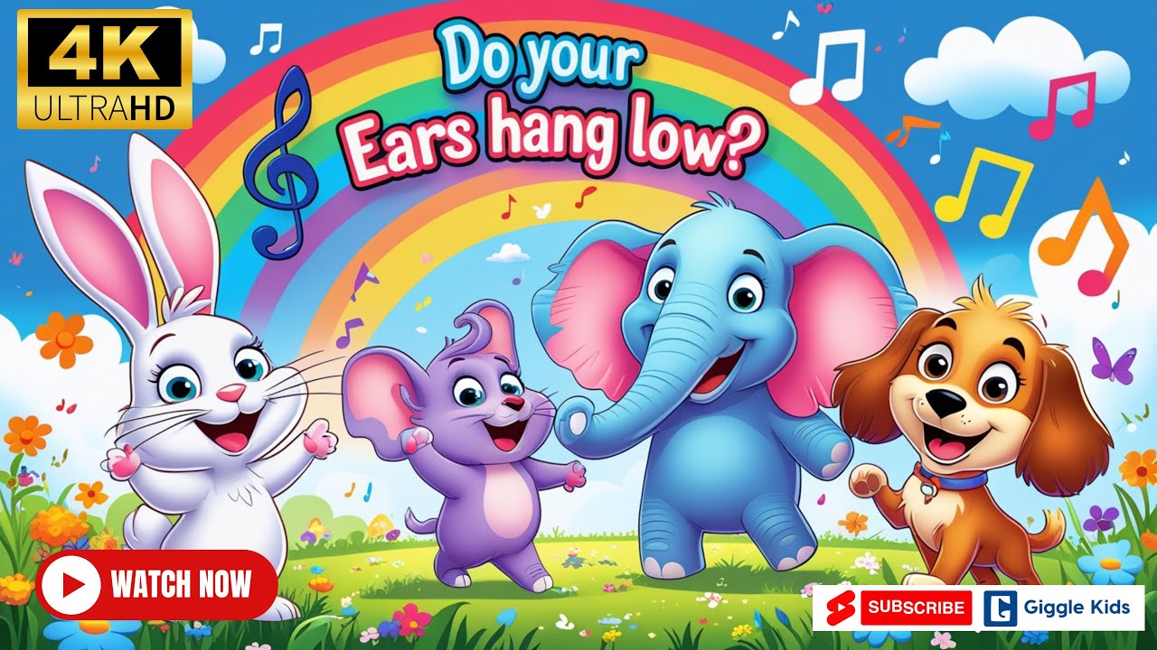 🎵 Do Your Ears Hang Low? | Nursery Rhymes & Kids Songs | Singalong ...