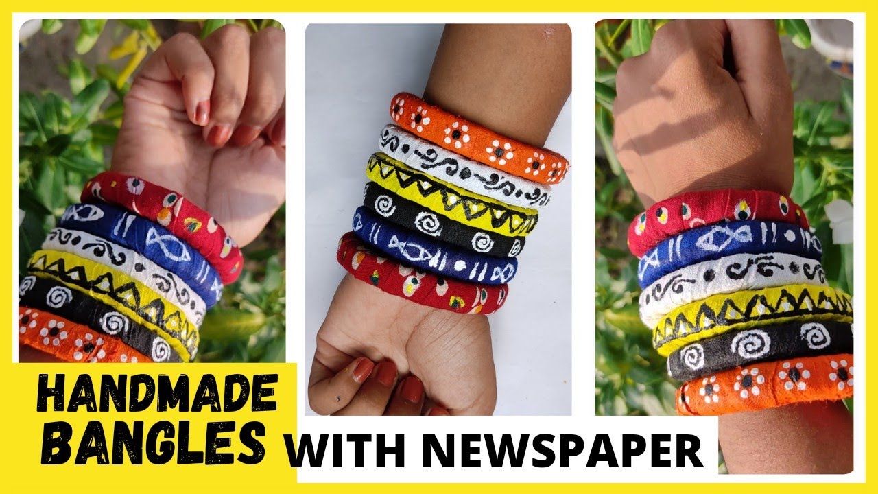 How To Make New Trending Bangles At Home//Handmade Bangles With ...