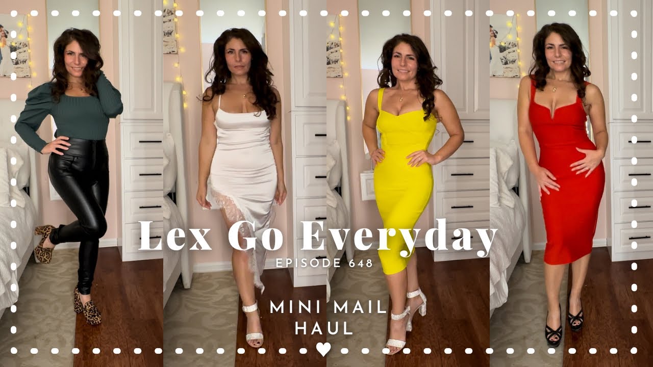 Try-on Mini Mail Haul | Bandage/Bodycon Dresses - YouTube