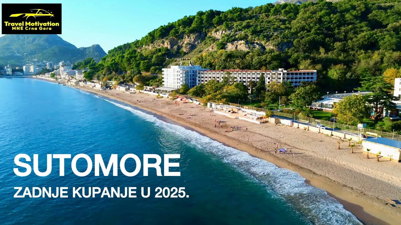 SUTOMORE zadnje kupanje početkom Novembra 2025 - SUTOMORE Beach [4K ...