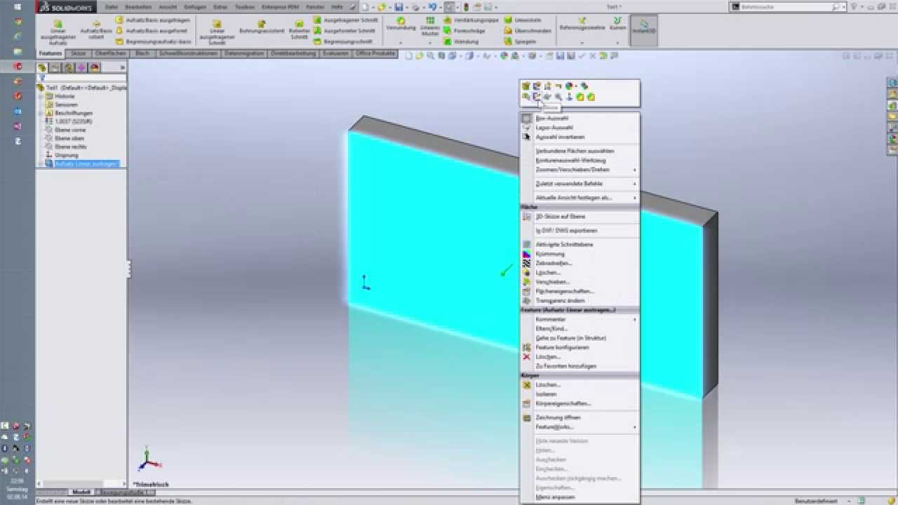 SOLIDWORKS Video Tutorial - Anpassung des User Interface - YouTube