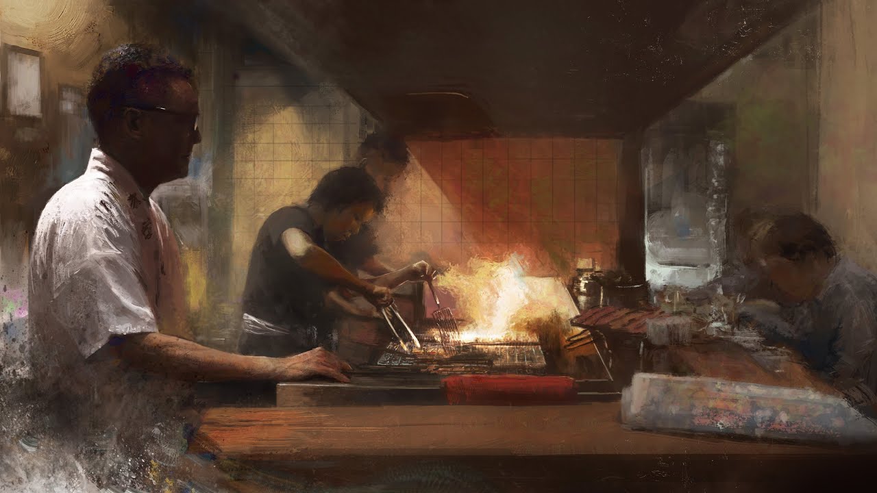 Chef | Painting Process Time-lapse - YouTube