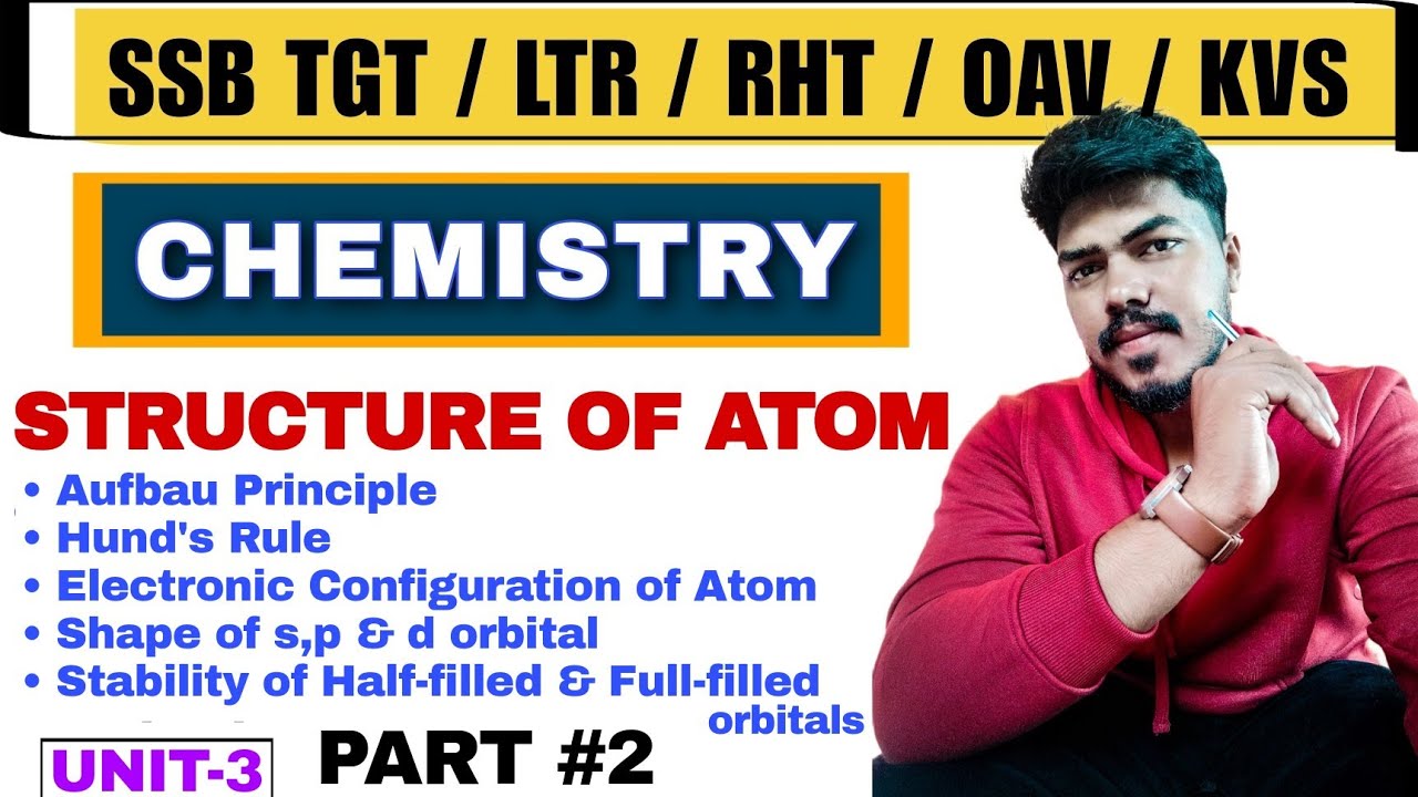 Structure of Atom (Part-2) UNIT-3 || Aufbau principle, Hund's Rule ...