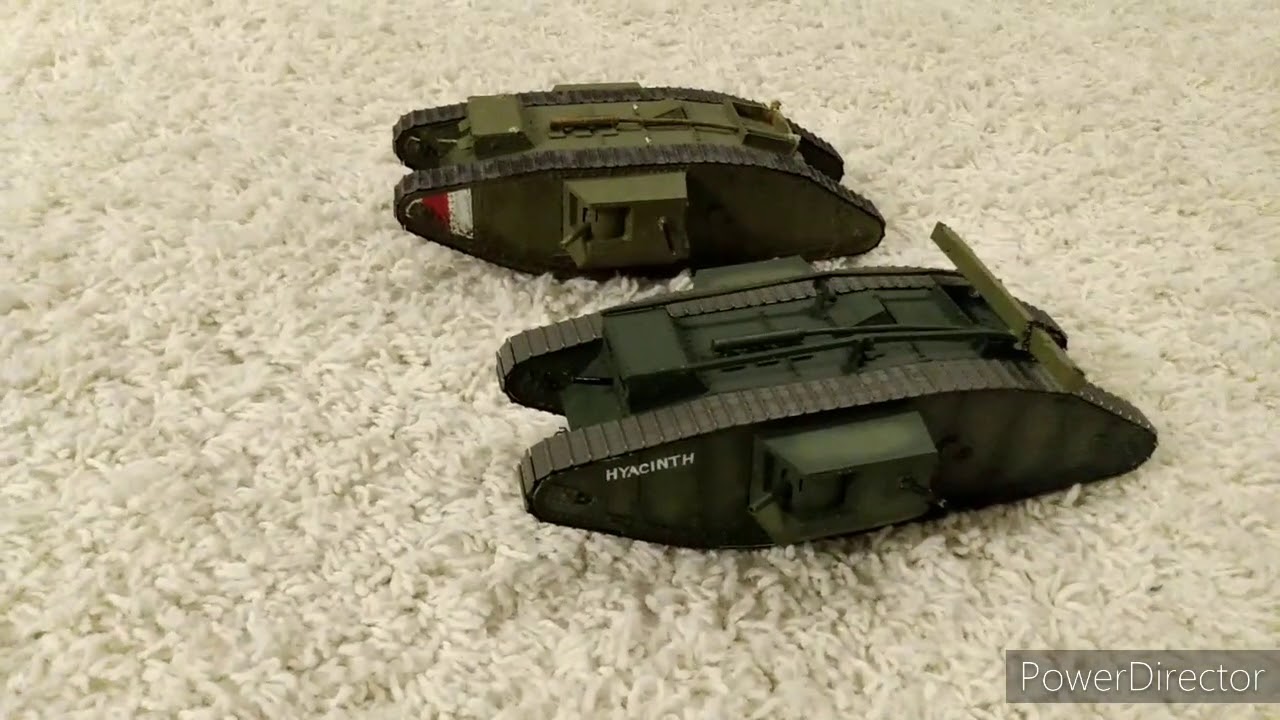 rc tamiya motorized mark IV tank mod. - YouTube