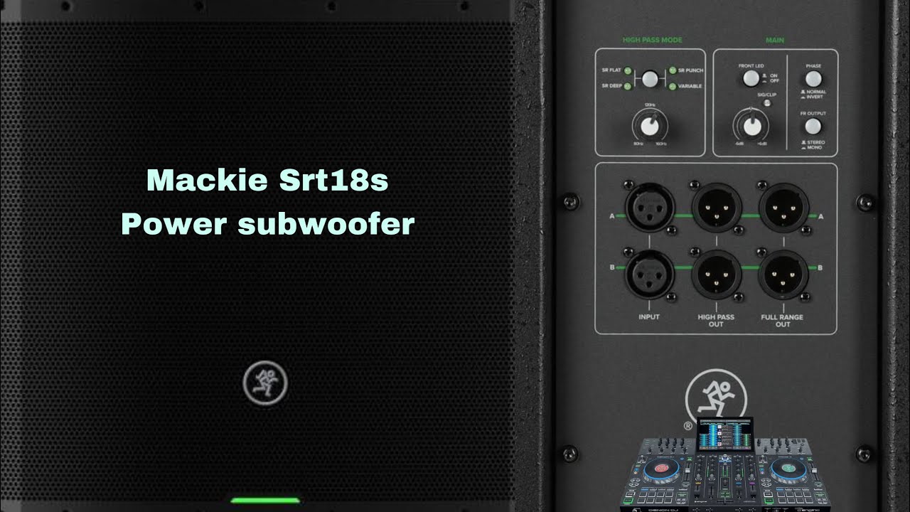 Mackie srt18s power subwoofer - YouTube