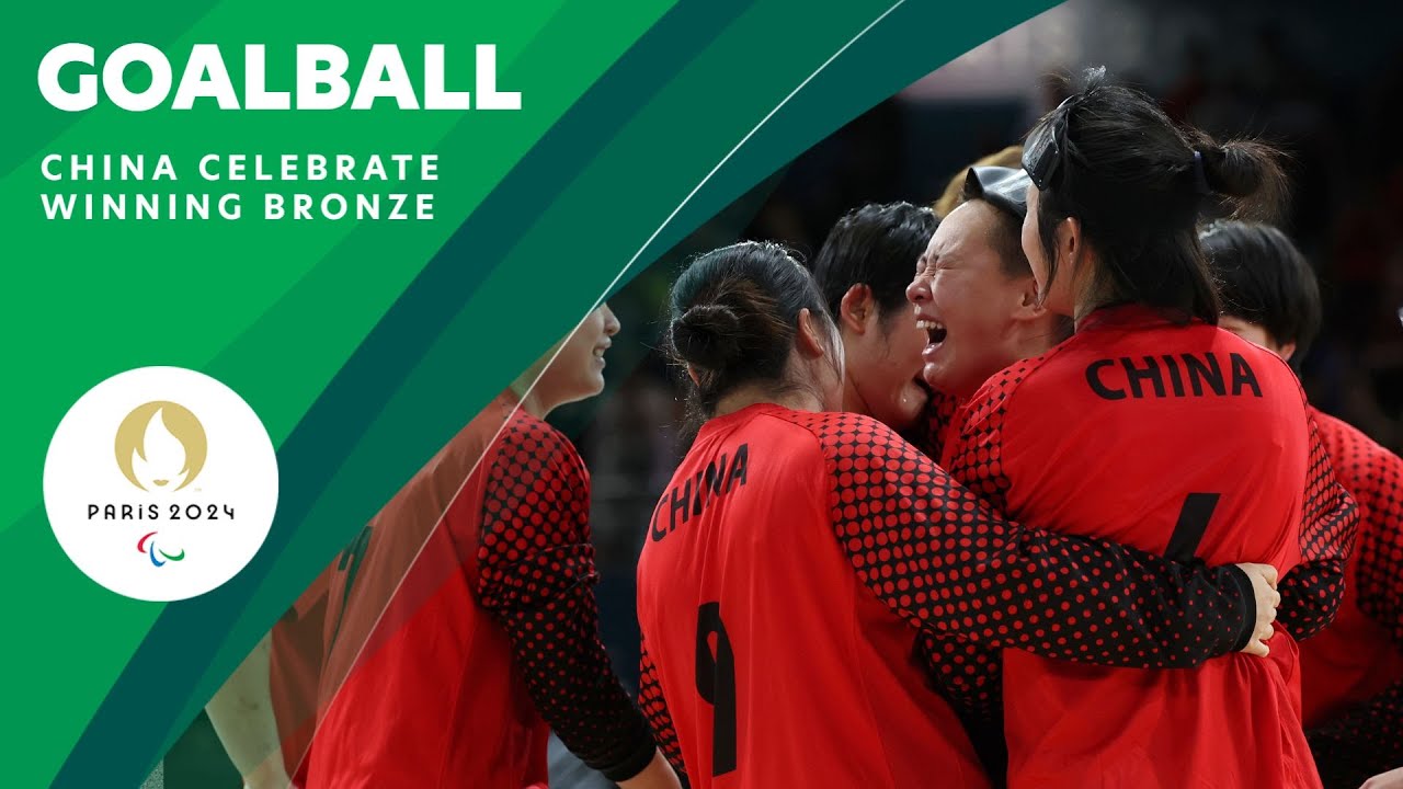 China Celebrate Win In Women's Goalball Bronze Medal Game 🇨🇳 - YouTube