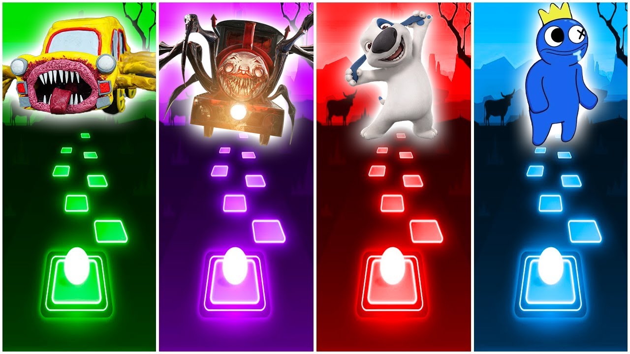 Car Eater, Choo Choo Charles, Talking Hank, Rainbow Friends | Tiles Hop ...