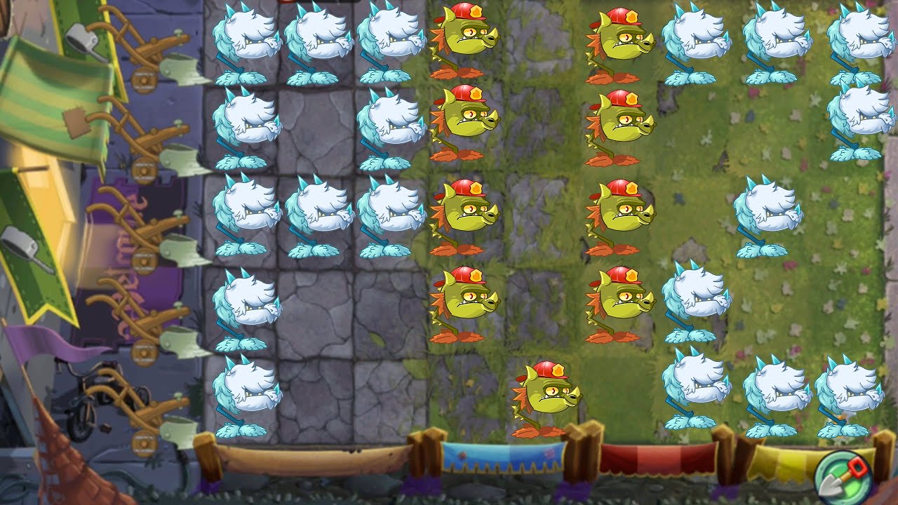 Ice fire,Plants Vs Zombies 2Snapdragon VS Cold Snapdragon. - YouTube