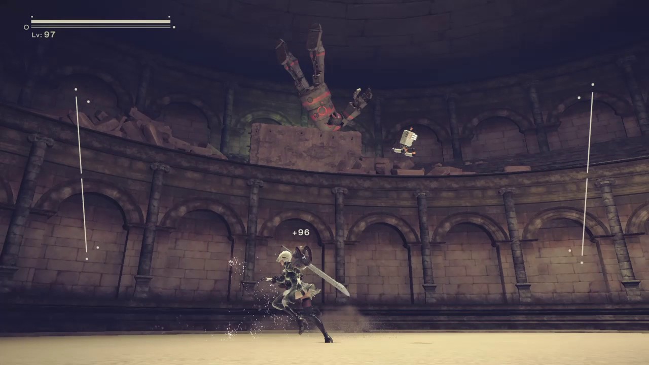 NieR:Automata debug mode Combo Testing 4 - YouTube