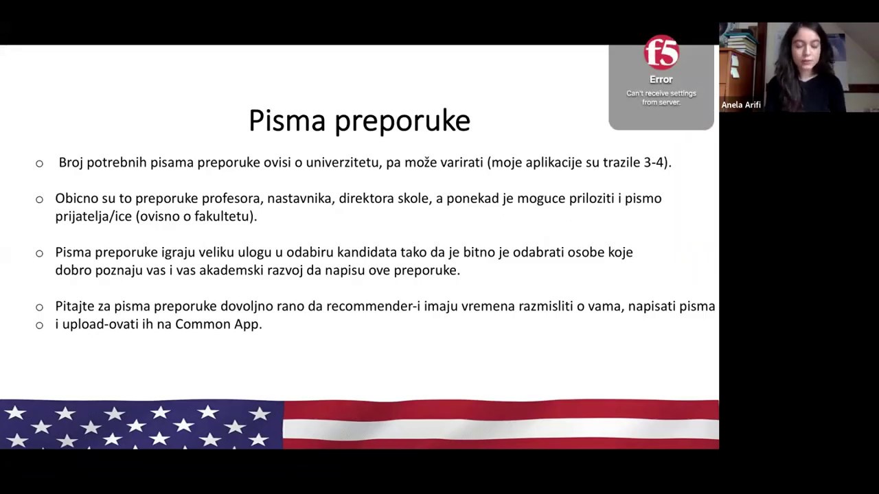Anela Arifi: "Studije u Americi - Uslovi i proces apliciranja" - YouTube