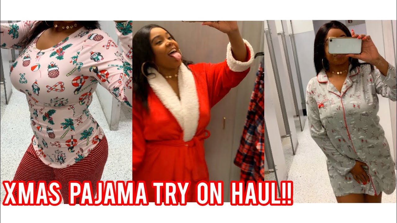 CHRISTMAS PAJAMA TRY ON HAUL! | ROSS | 🎄VLOGMAS 🎄 - YouTube