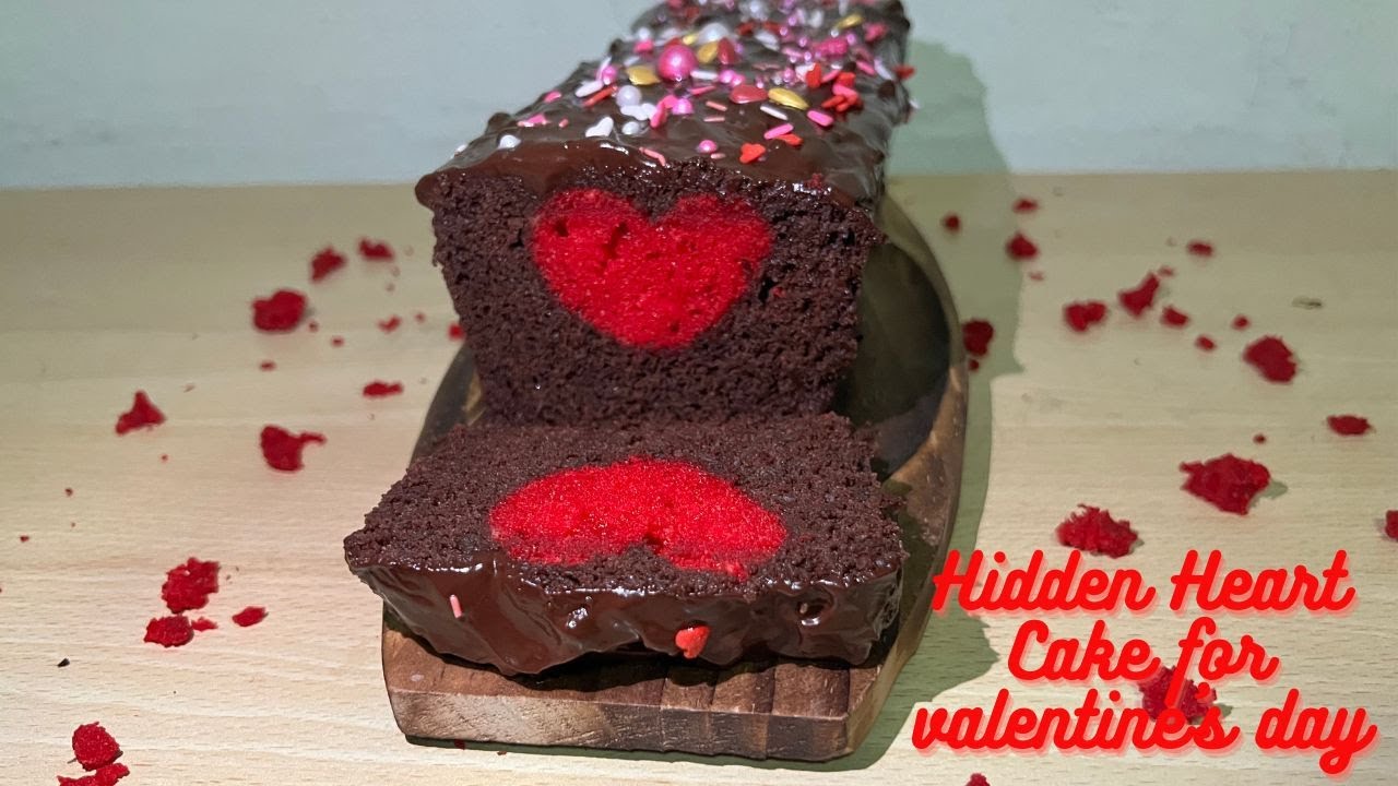 Hidden Heart Cake Recipe |Valentines Day Hiding My Heart Inside a Cake ...