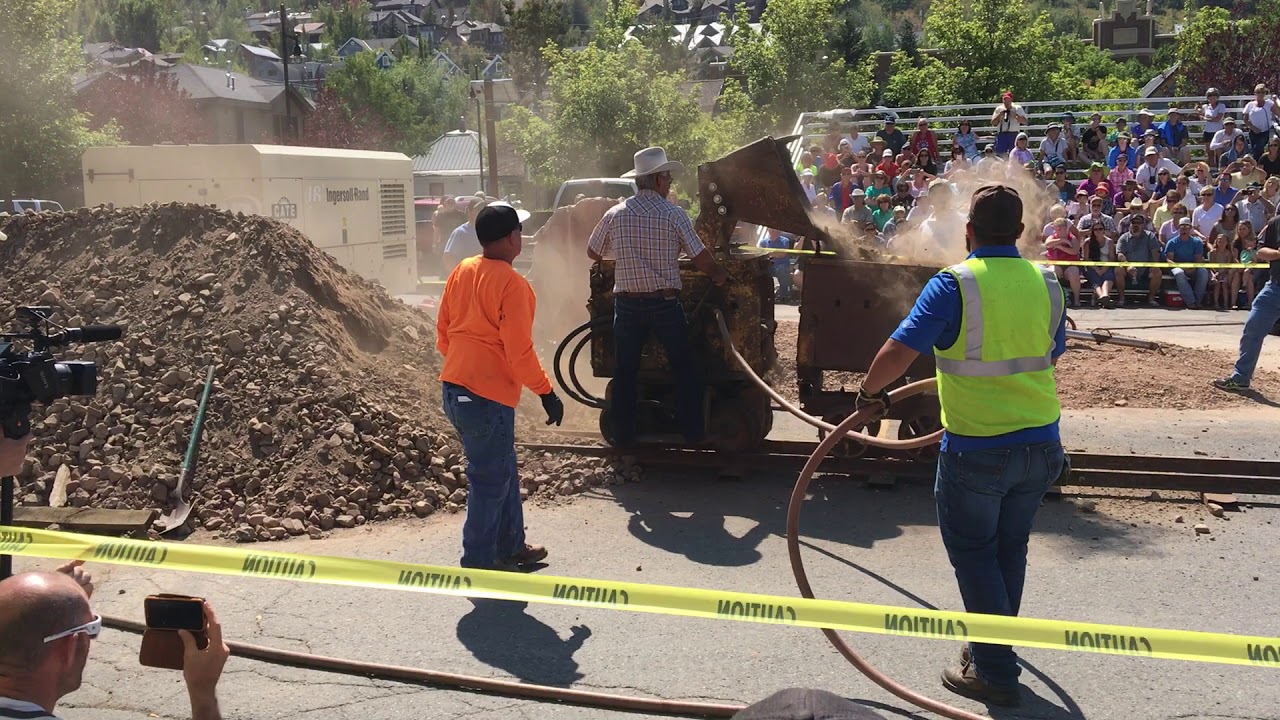 2017 Miner's Day Mucking Competition in Park City, UT - YouTube