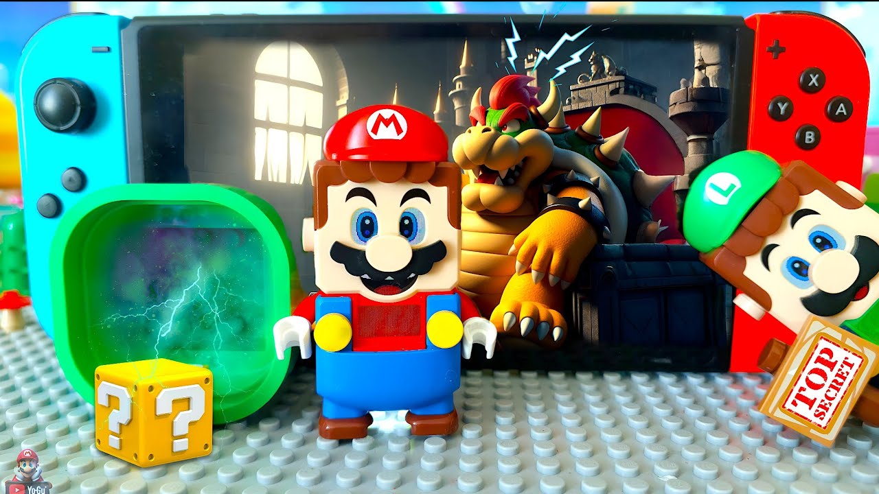 Lego Mario enters Nintendo to save the Nintendo Switch! 🤫But what is ...
