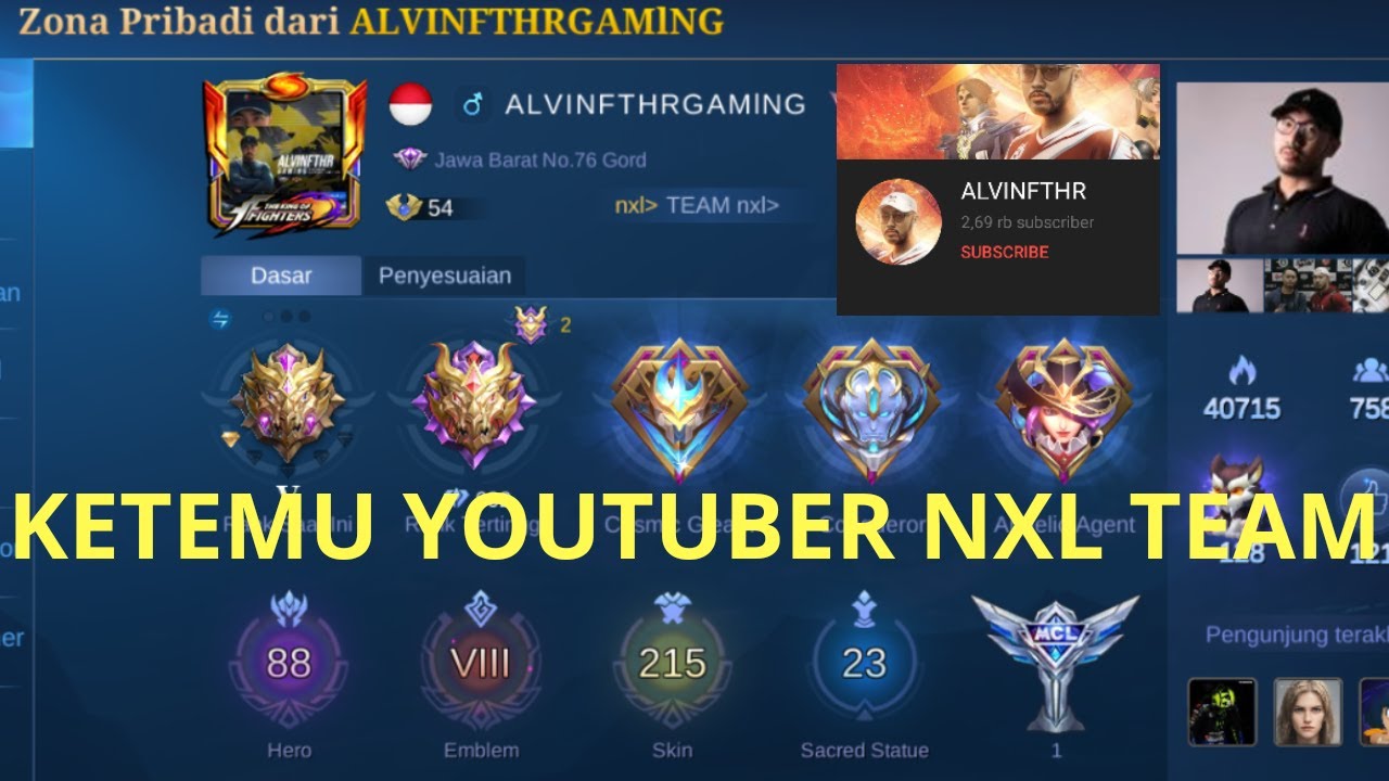 SATU TIM YOUTUBER NXL.....TOP GLOBAL GORD JAWA BARAT - YouTube