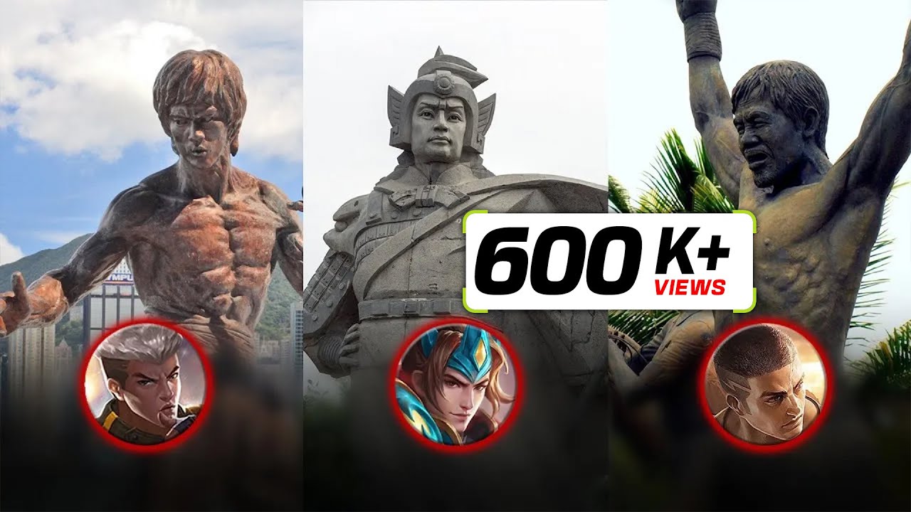 TOP 10 SHOCKING AND REAL STATUES OF MOBILE LEGENDS HEROES - YouTube