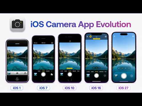 iOS Camera App UI Evolution | From iOS 1 to iOS 27