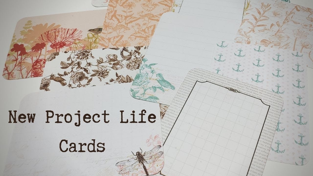 New Project Life Card Pack - YouTube
