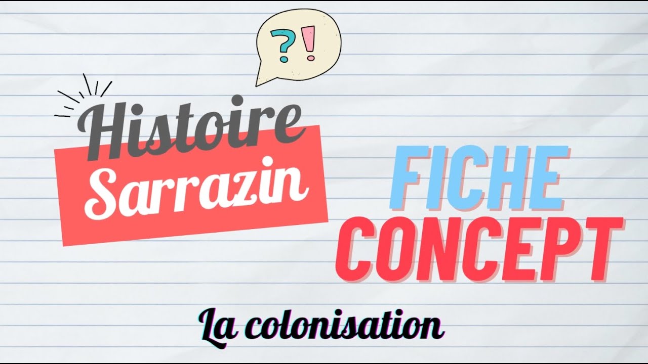 Fiche concept: La colonisation - YouTube