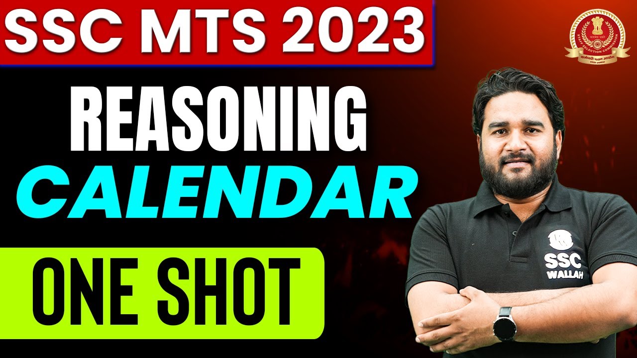 CALENDAR Reasoning In ONE SHOT | SSC MTS Reasoning Classes | MTS Reasoning By Sandeep Sir PW ...