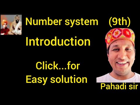 NCERT number system introduction for class 9th//pahadi sir devbhoomi Uttrakhand - YouTube