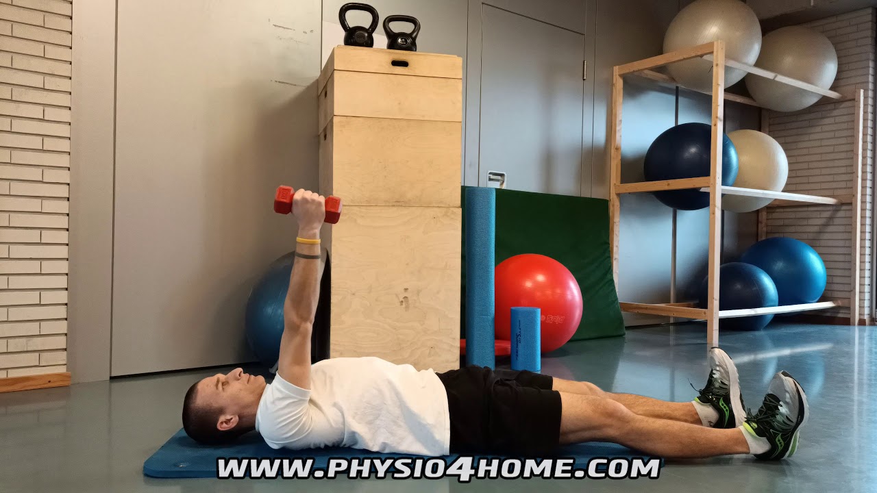 2 - Strengthen Scapular, Ceiling Punch - YouTube