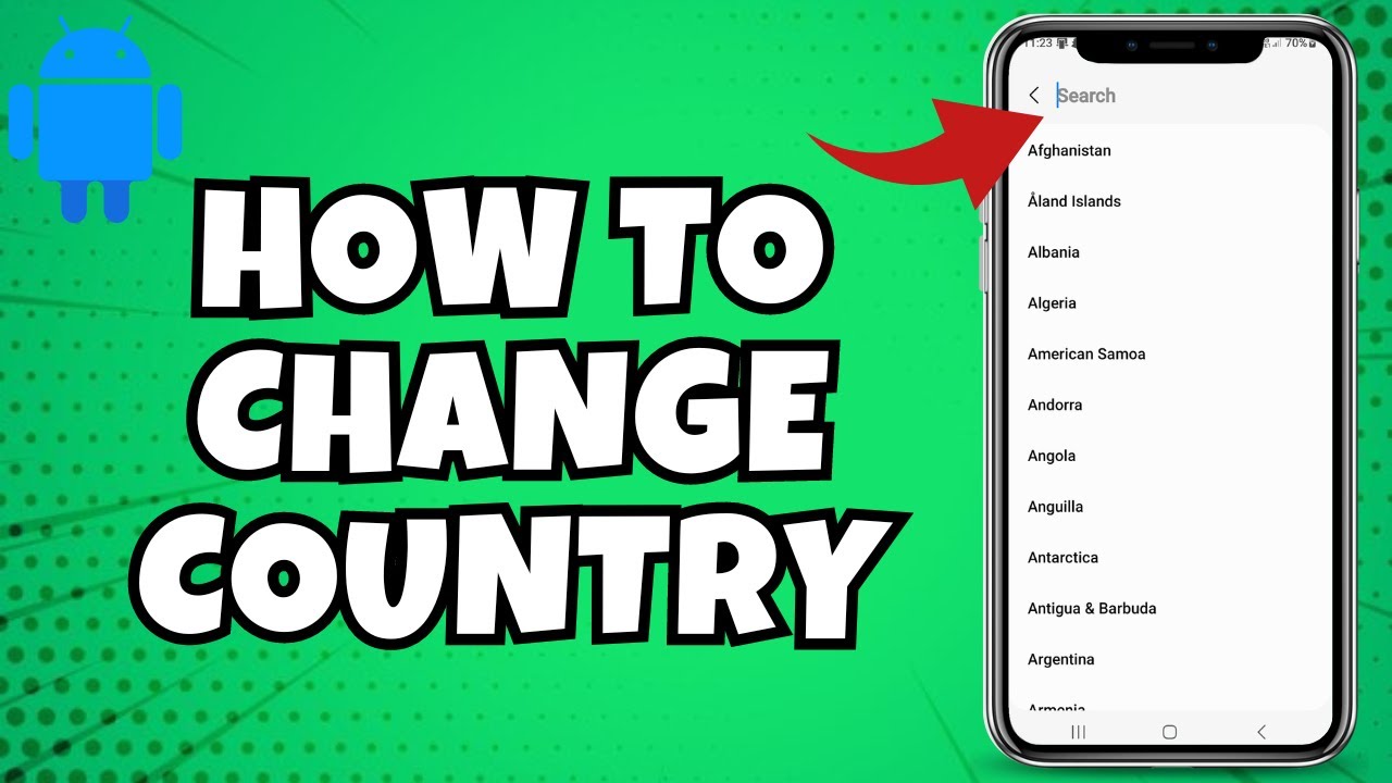 How to Change Country on Android - YouTube