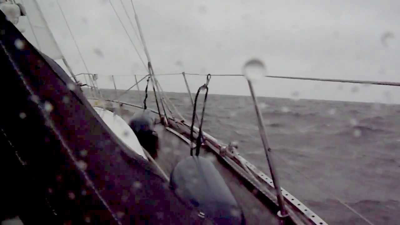 Heavy weather solo sailing #2 august 2013 - YouTube