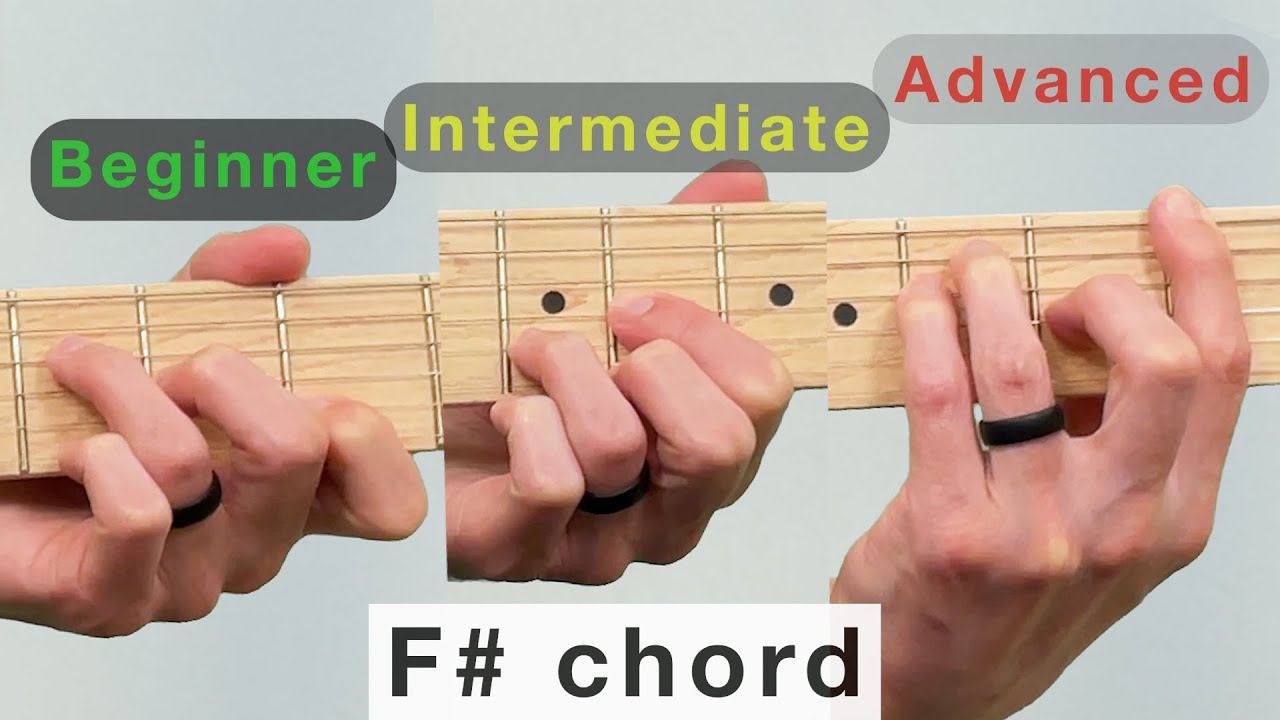 F sharp chord on guitar 🎸 How to play the F# or Gb chord on guitar 🎸 ...