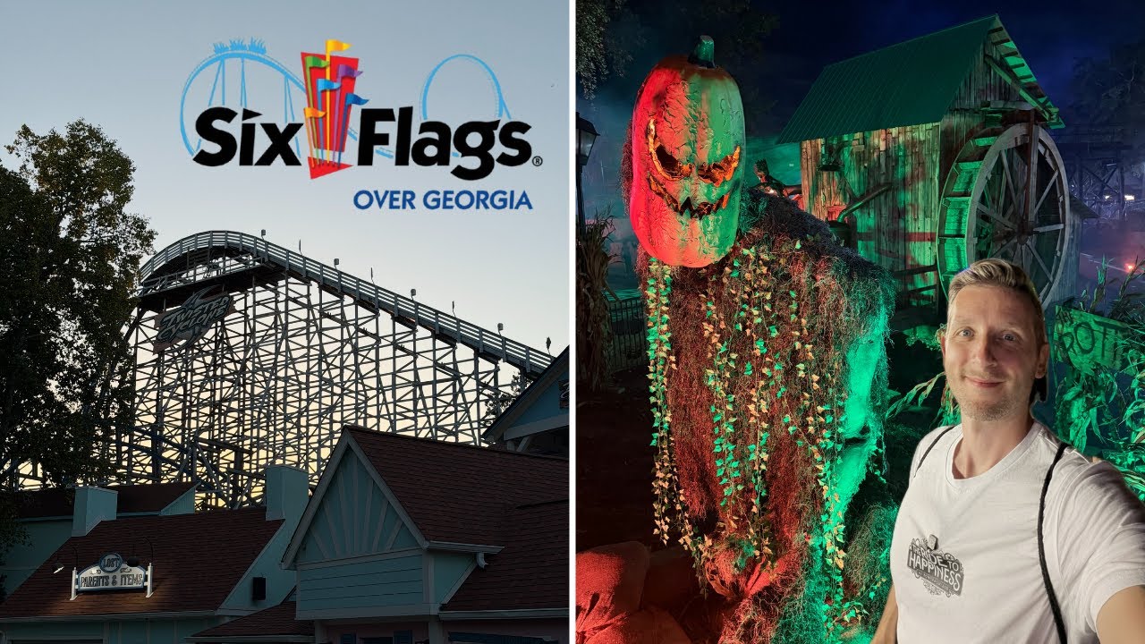 Six Flags Over Georgia (October 2025) | First Ever Visit & Fright Fest ...
