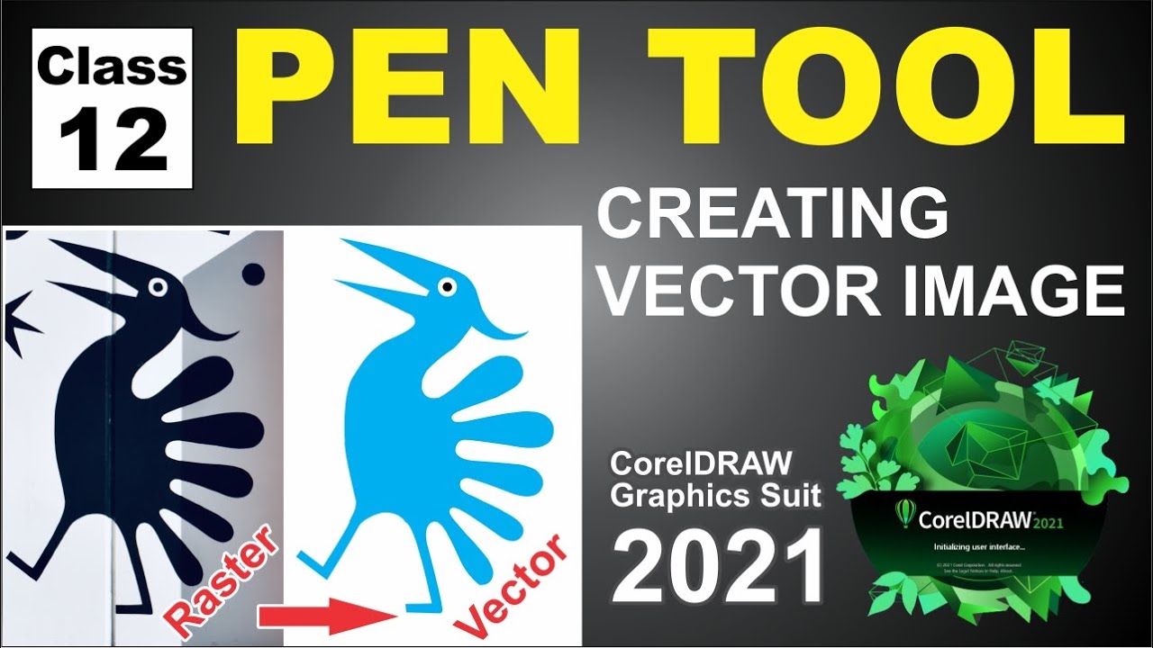 How To Create Vector Art With Pen Tool in Coreldraw | Draw Vectors ...