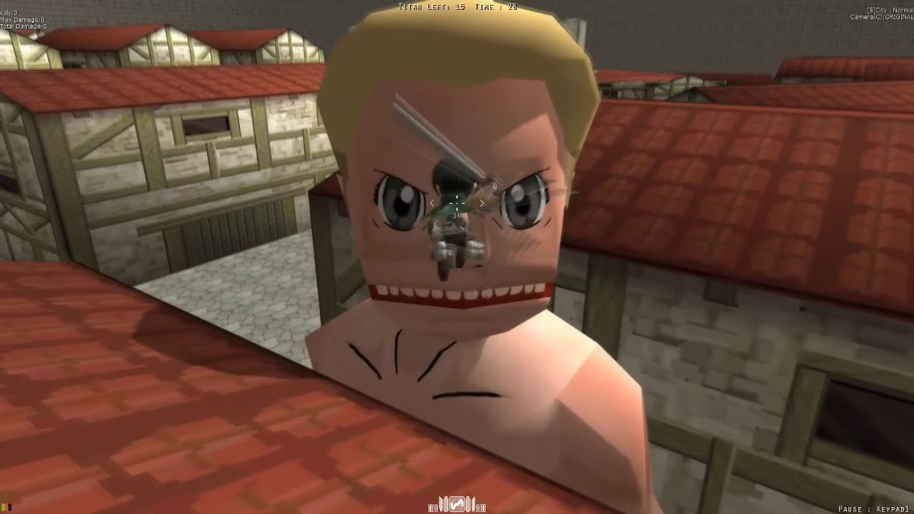 Enjoying a great fan made Attack on Titan fan made game on my birthday ...