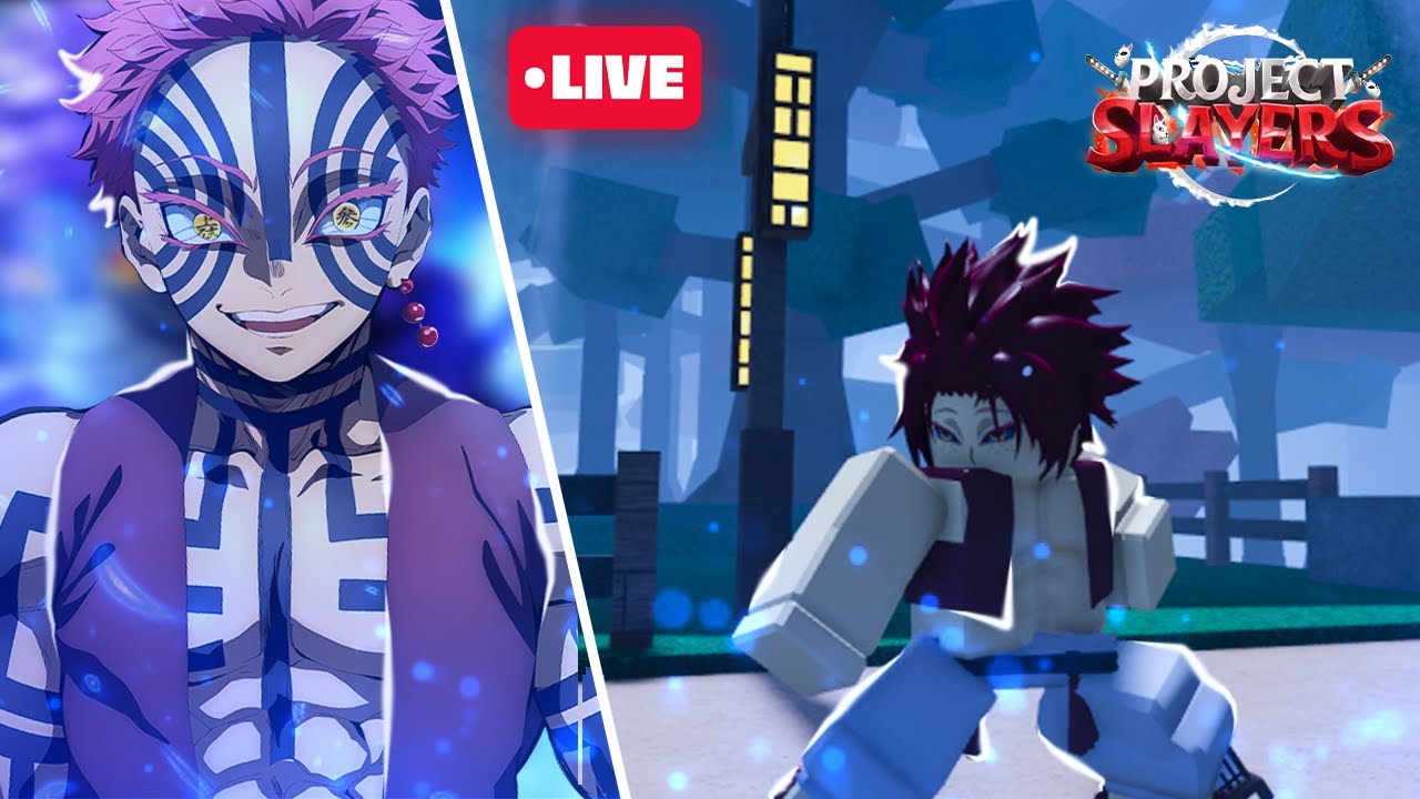 🔴LIVE PROJECT SLAYERS UPDATE 1.5 ️| AJUDANDO INSCRITOS DUNGEON DE PONTO ...