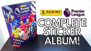 100 Complete Hardback Sticker Album Panini Premier League Stickers 2025 ...