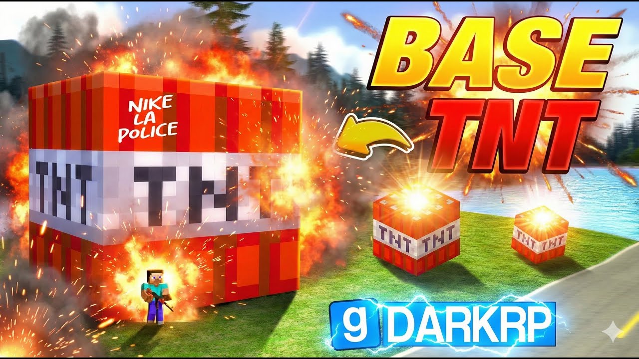 BASE DANS UNE TNT XXL MINECRAFT ! GMOD DarkRP - YouTube