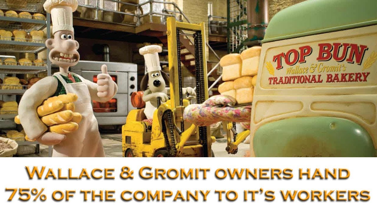 Wallace and Gromit owners hand 75% of the company to it's workers - YouTube
