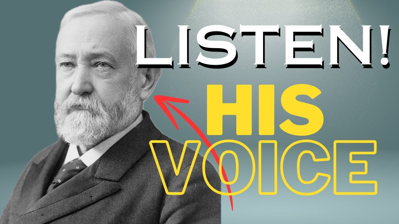 First Ever Presidential Recording From 1889! - YouTube