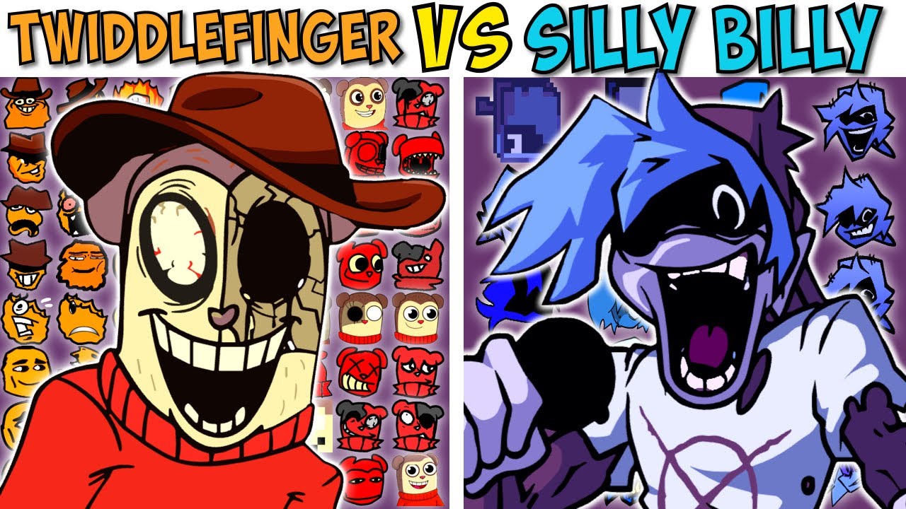 ALL SILLY BILLY VS TWIDDLEFINGER | FNF Character Test | Gameplay VS ...