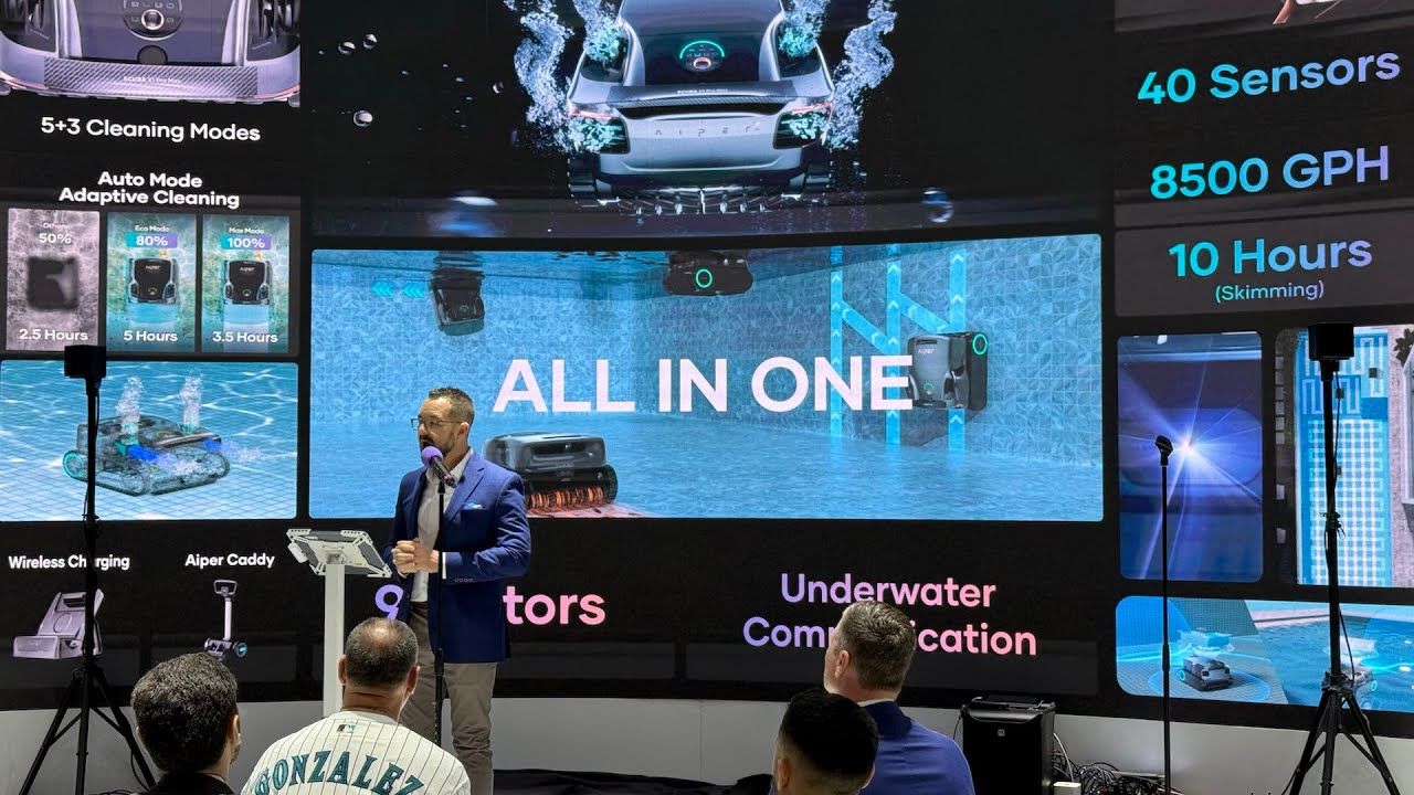 Aiper Scuba X1 Pro Max Launch @ CES 2025 - YouTube