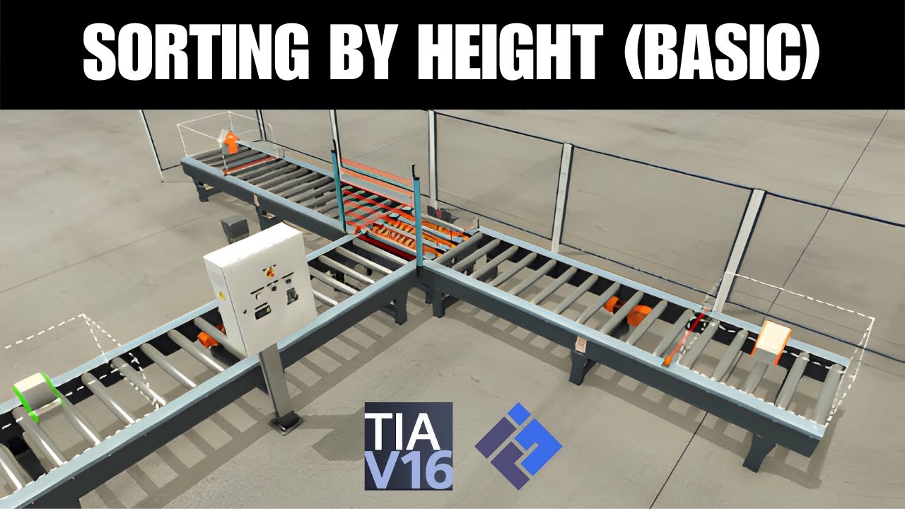 Sorting by Height (Basic) - Factory I/O Scene - YouTube
